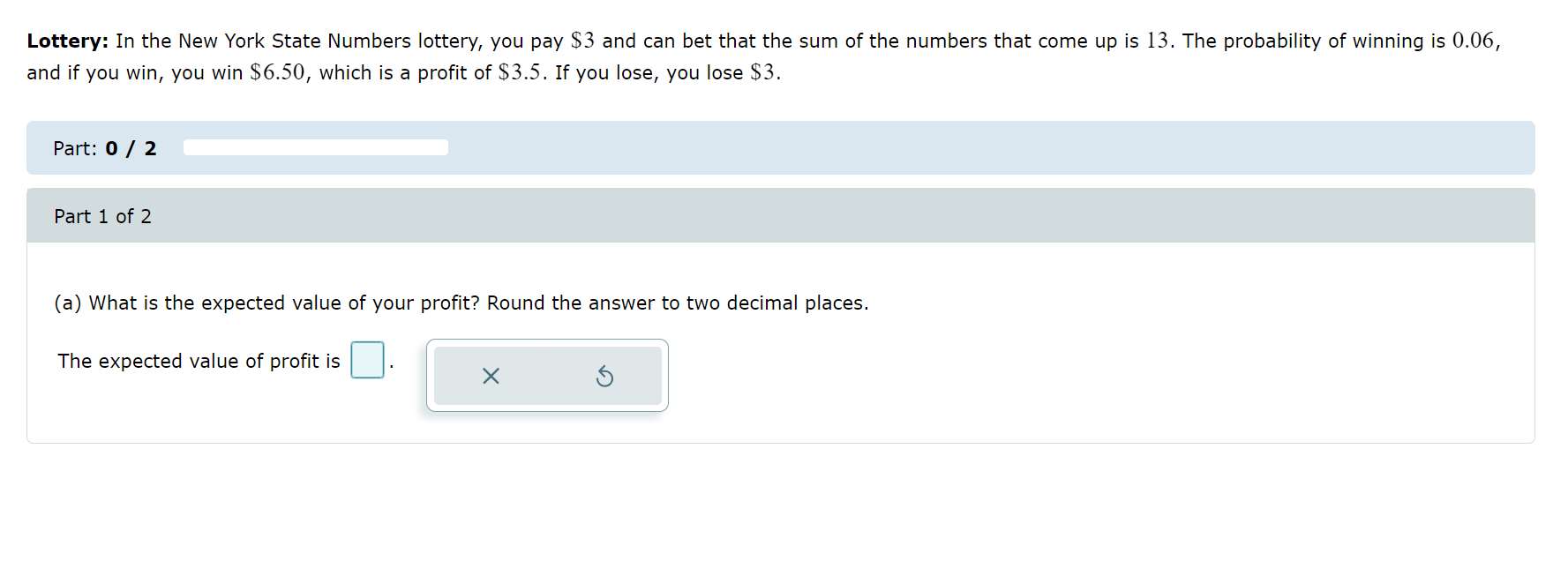 Solved Lottery: In the New York State Numbers lottery, you | Chegg.com