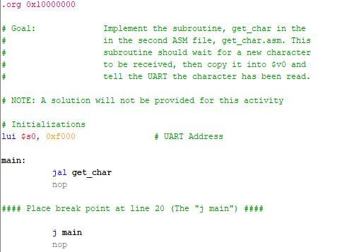 Solved .org Ox10000000 # Goal: Implement the subroutine, | Chegg.com