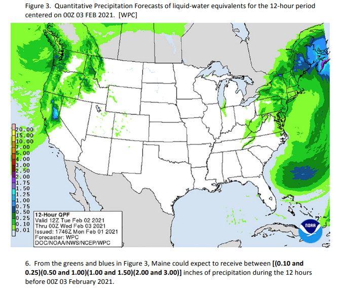 Figure 3. Quantitative Precipitation Forecasts of | Chegg.com