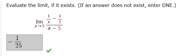 Solved Evaluate the limit, if it exists. (If an answer does | Chegg.com