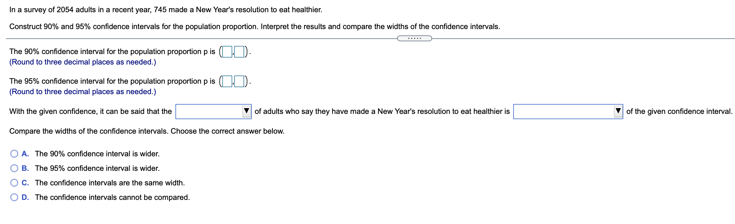 Solved In a survey of 2054 adults in a recent year, 745 made | Chegg.com