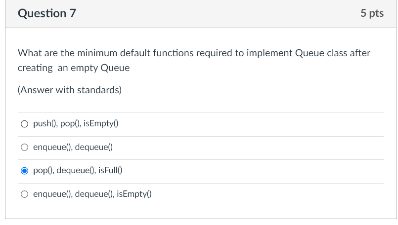 Solved What are the minimum default functions required to | Chegg.com