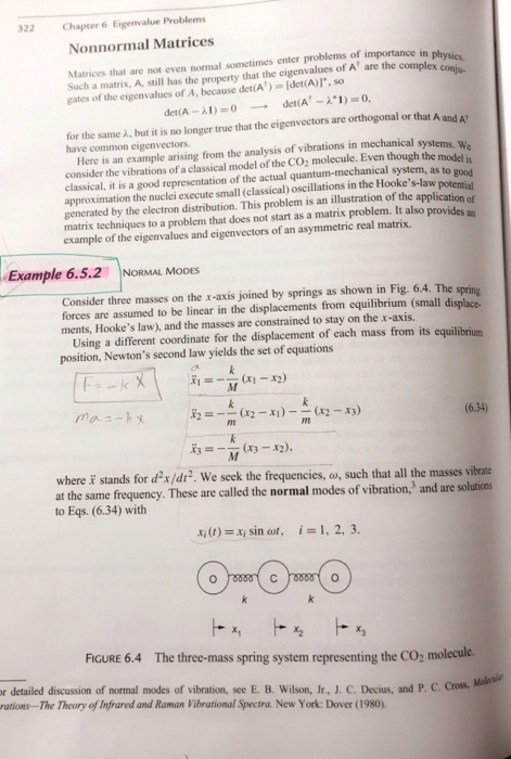 Solved Find the eigenvalues and eigenvectors of 3 mass | Chegg.com