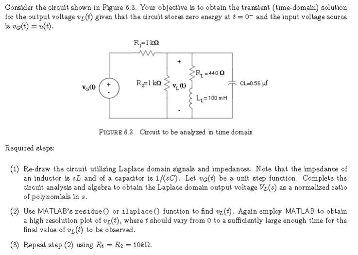 Solved Consider the circuit shown in Figure 6.3. Your | Chegg.com
