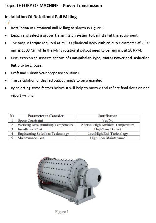Solved Topic THEORY OF MACHINE - Power Transmission | Chegg.com
