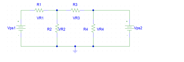 Solved R1 = 1k R2 = 2.2k R3 = 3.3k R4 = 4.7k Vps1 = | Chegg.com