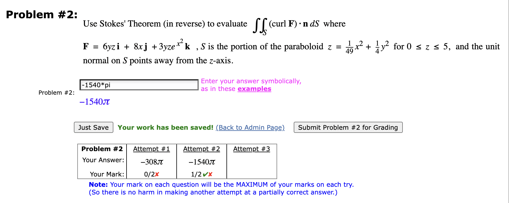 Solved Problem # 2:Use Stokes' Theorem (in reverse) ﻿to | Chegg.com
