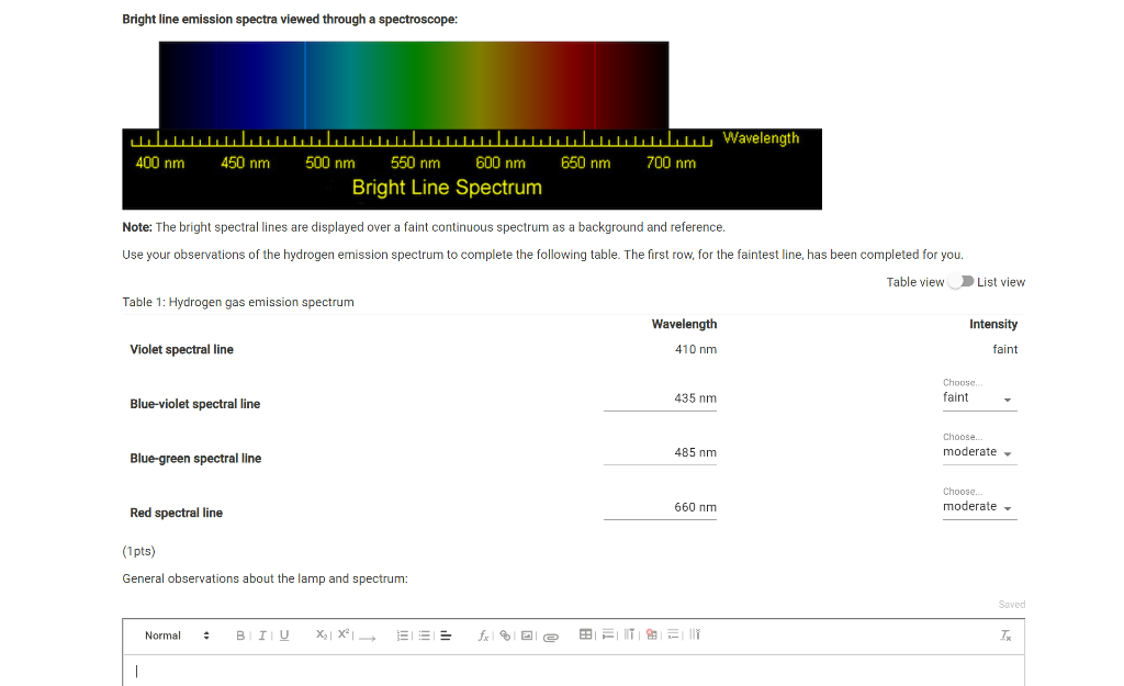 (10pts) 2. Hydrogen Gas Lamp Gas discharge lamp: | Chegg.com