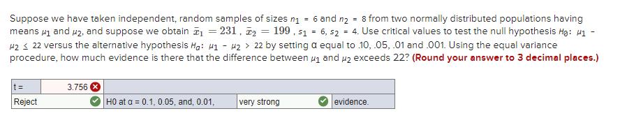 Solved Suppose we have taken independent, random samples of | Chegg.com