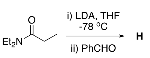 Solved i) LDA, THF −78∘C ii) PhCHO | Chegg.com