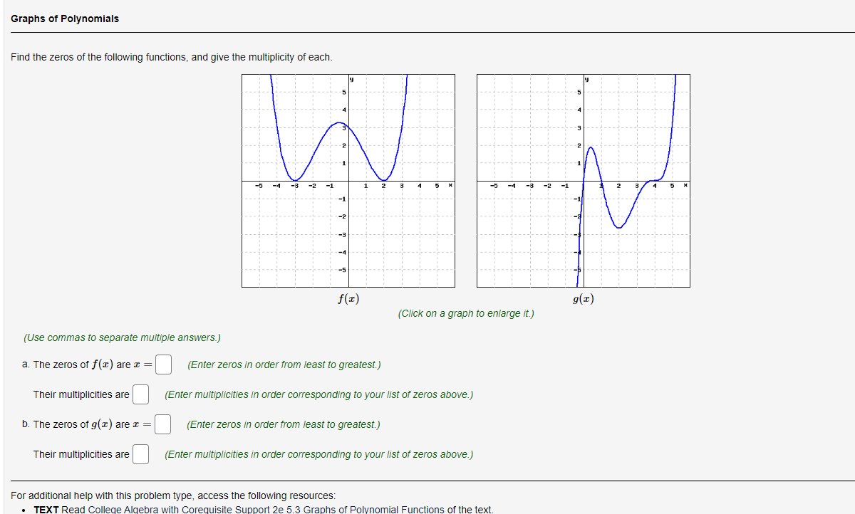 Solved Find the zeros of the following functions, and give | Chegg.com