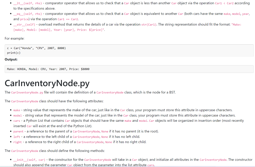 Solved You Will Need To Create Four Files Carpy 