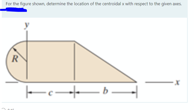 Solved For the figure shown, determine the location of the | Chegg.com