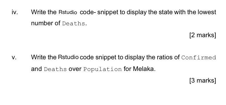 Solved FIGURE Q2b: The Dataset i. Write the Rstudio code | Chegg.com