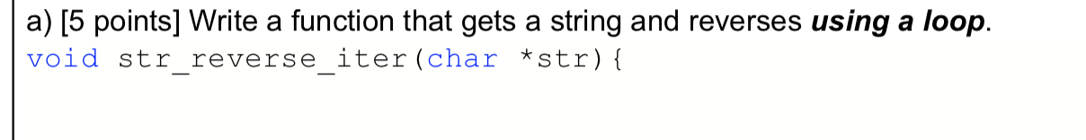 Solved a) [5 points] Write a function that gets a string and | Chegg.com