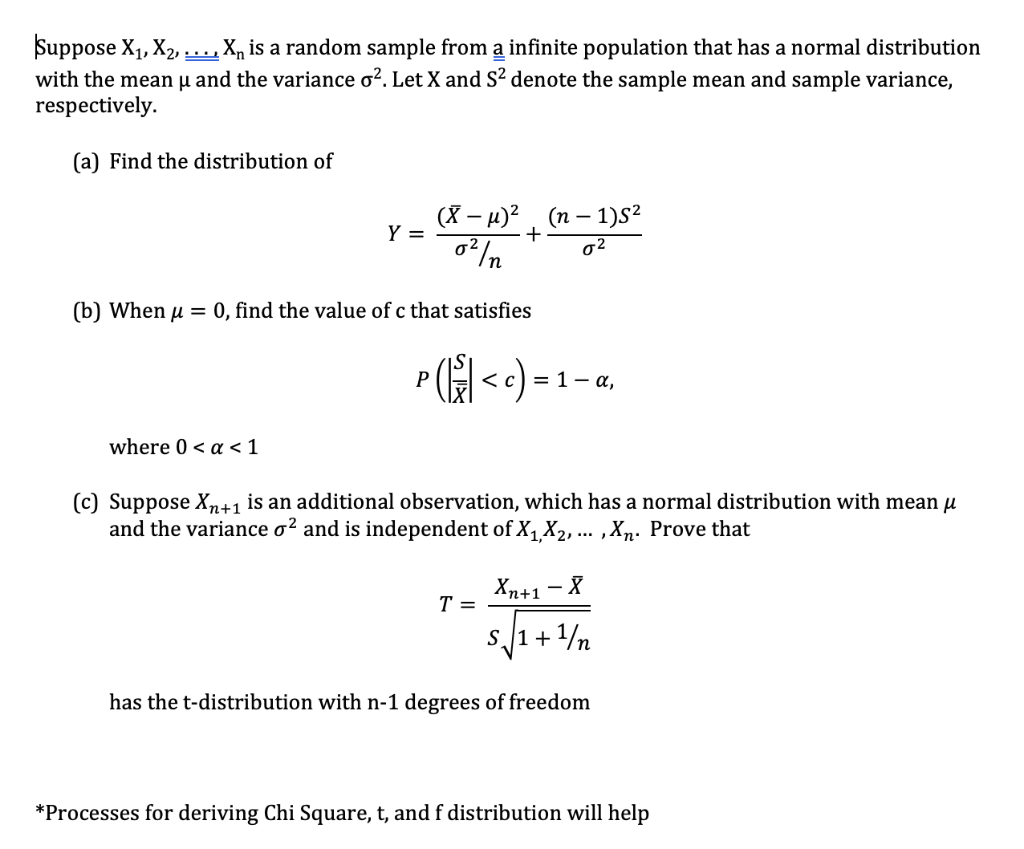 Solved a Suppose X1, X2, ; ..., X, is a random sample from a | Chegg.com