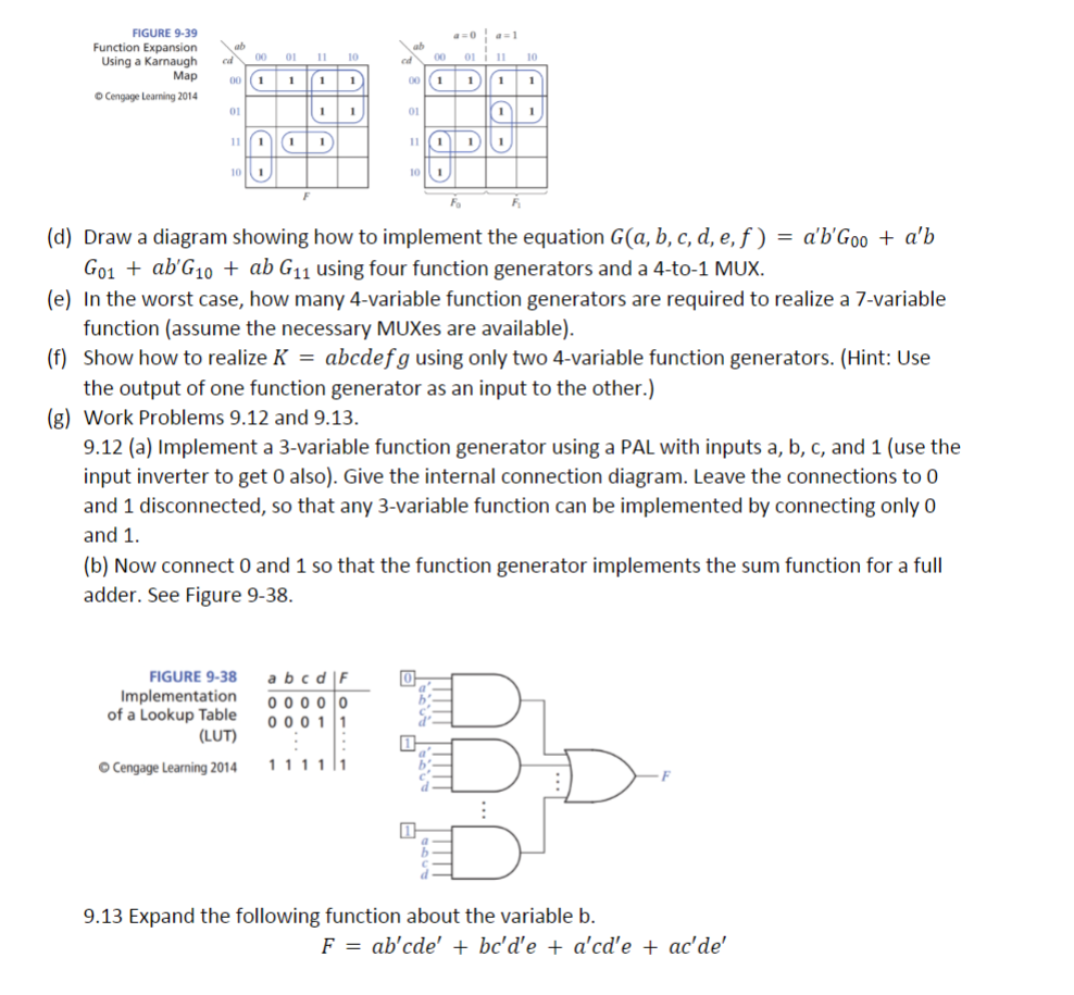 Solved (a) For the CLB of Figure 9-37, write a logic | Chegg.com