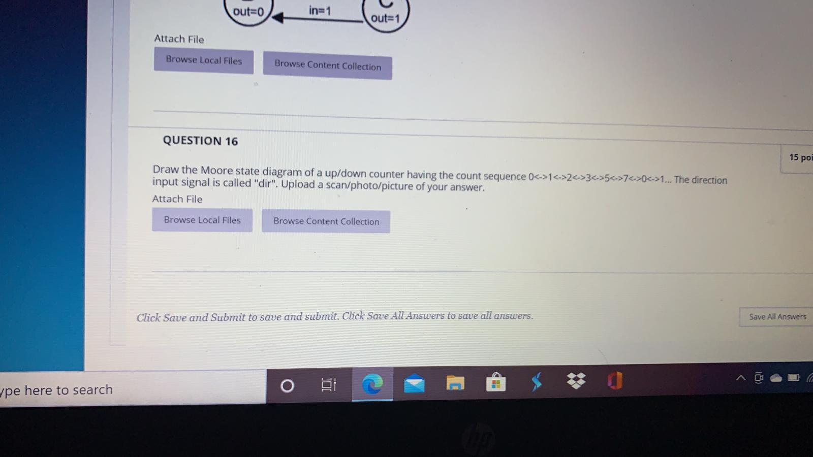 Solved out=0 in=1 out=1 Attach File Browse Local Files | Chegg.com