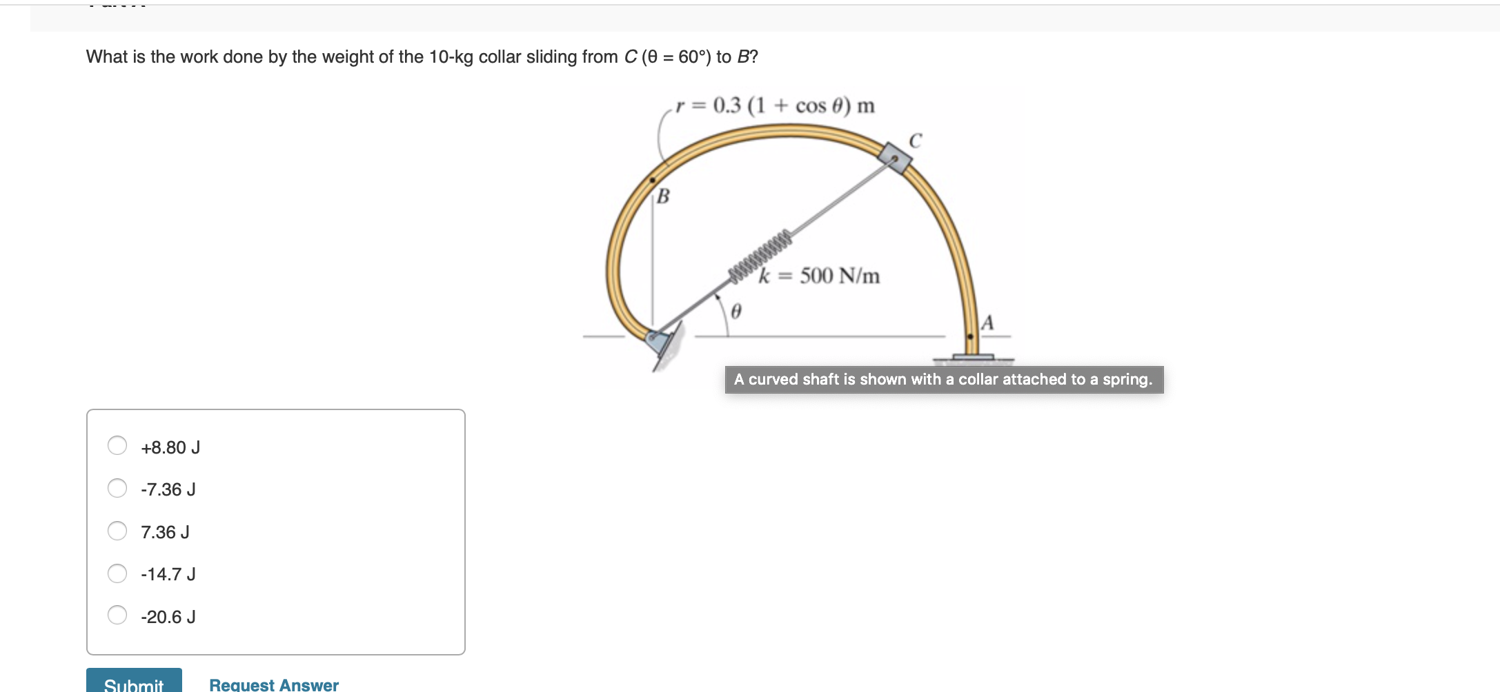 Solved What is the work done by the weight of the 10-kg | Chegg.com