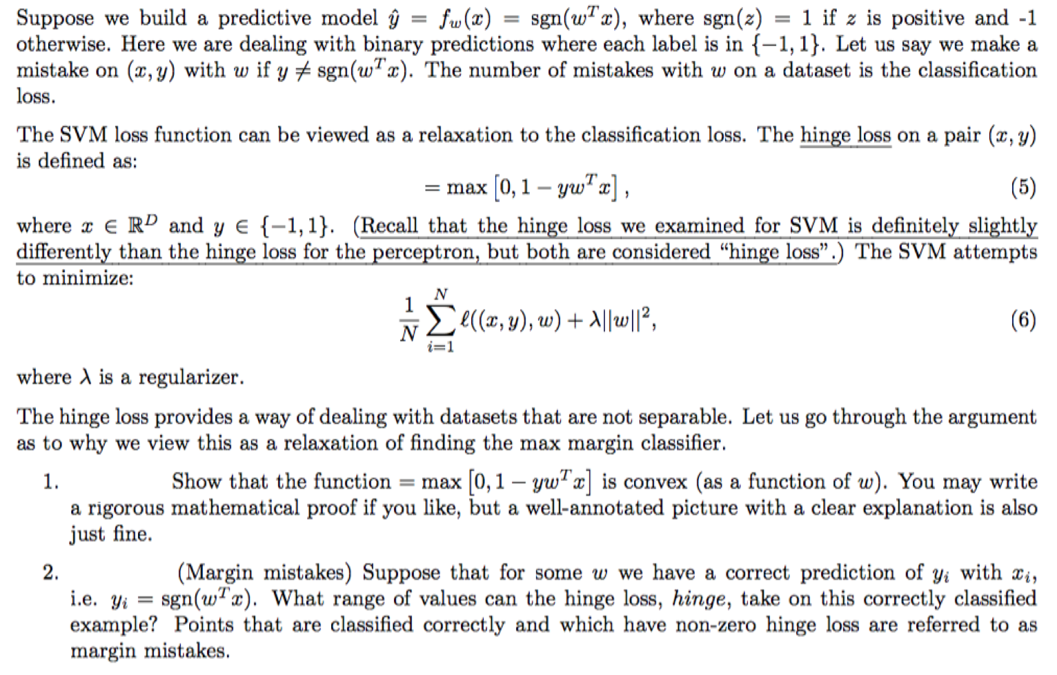 2 Suppose we build a predictive model û = fw(x) = | Chegg.com