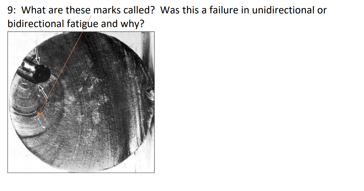 Solved 9: What are these marks called? Was this a failure in | Chegg.com