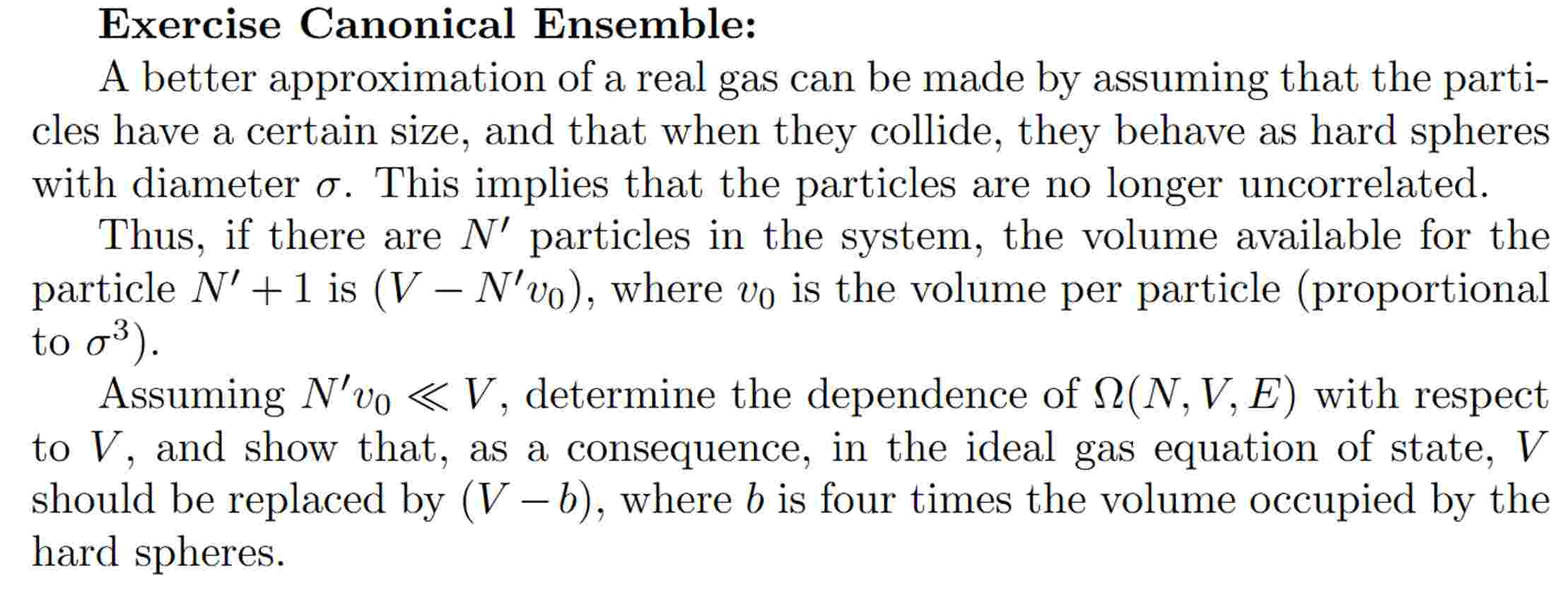 Exercise Canonical Ensemble:A better approximation of | Chegg.com