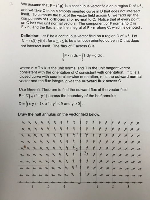 Solved e assume that F - (f.g) is a continuous vector field | Chegg.com