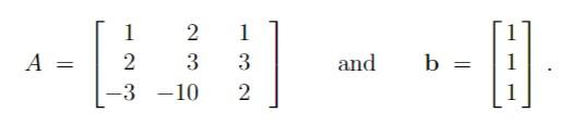 Solved Consider the matrix equation A x = b where A and b | Chegg.com