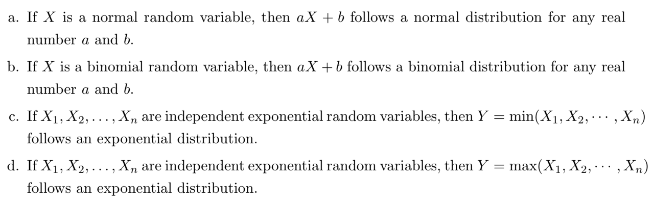 Solved a. If X is a normal random variable, then aX + b | Chegg.com