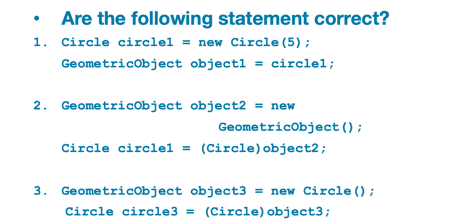 1. Are the following statement correct? Circle | Chegg.com