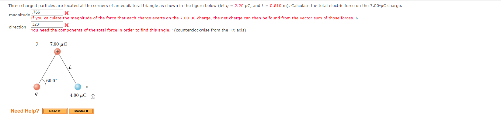 [solved] Three Charged Particles Are Located At The Corne
