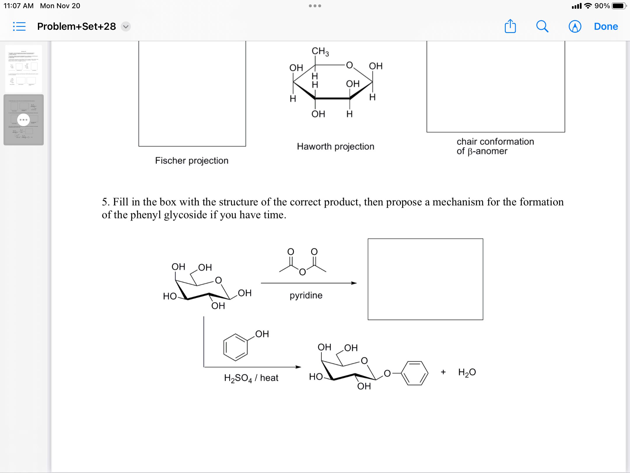 Solved 5. Fill in the box with the structure of the correct | Chegg.com