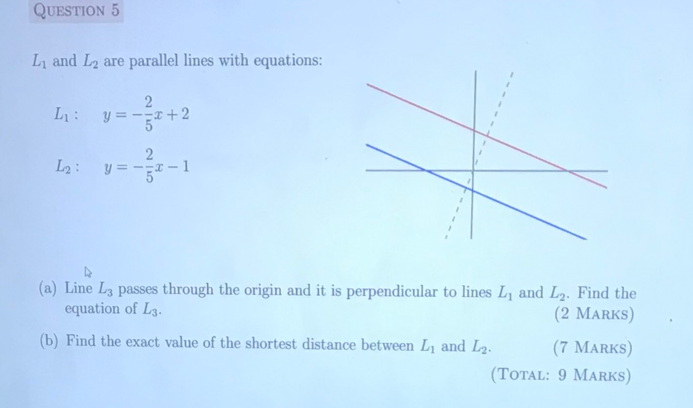 Solved QUESTION 5 Li and L2 are parallel lines with | Chegg.com