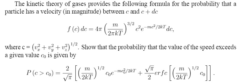 Solved The kinetic theory of gases provides the following | Chegg.com