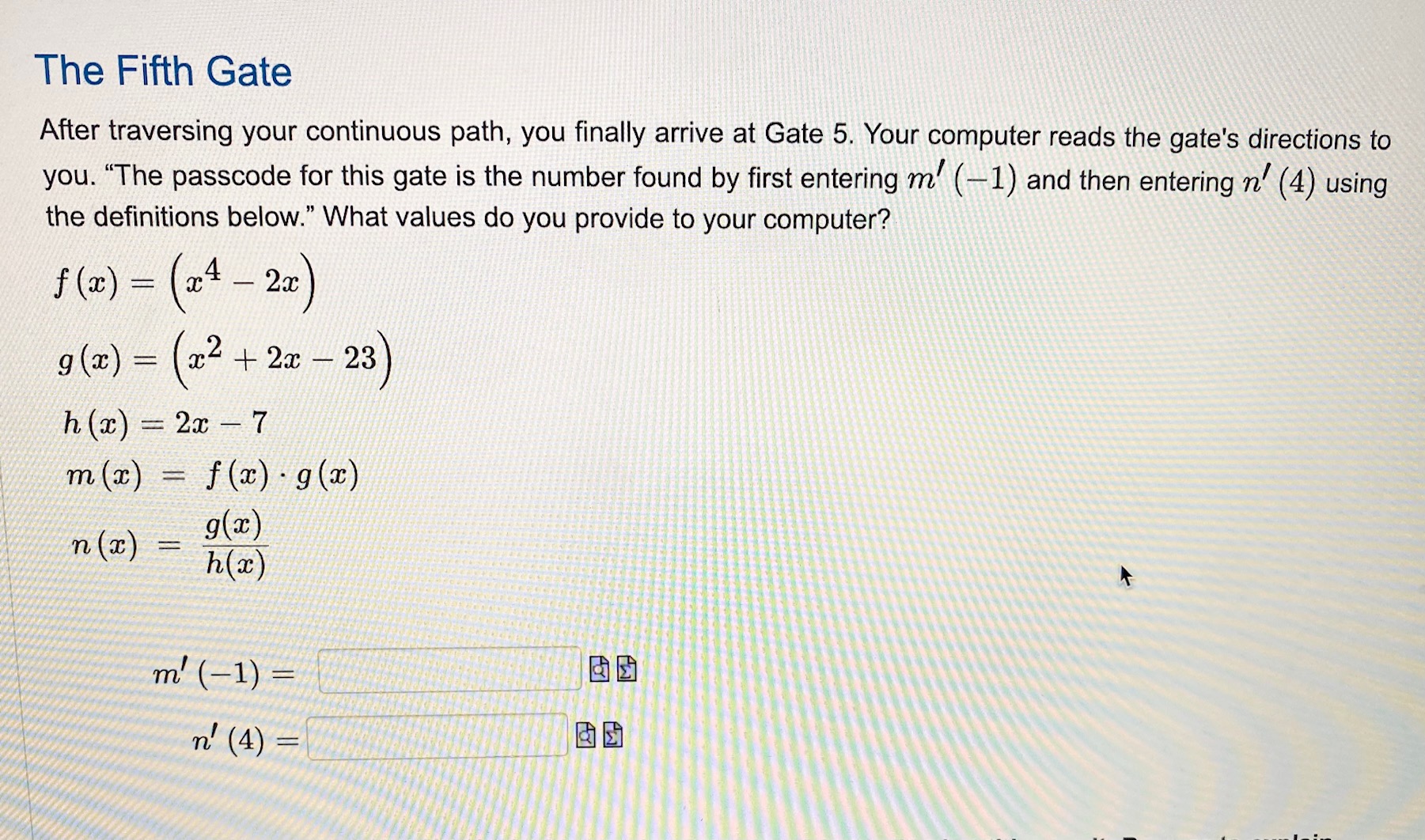 Solved After traversing your continuous path, you finally | Chegg.com