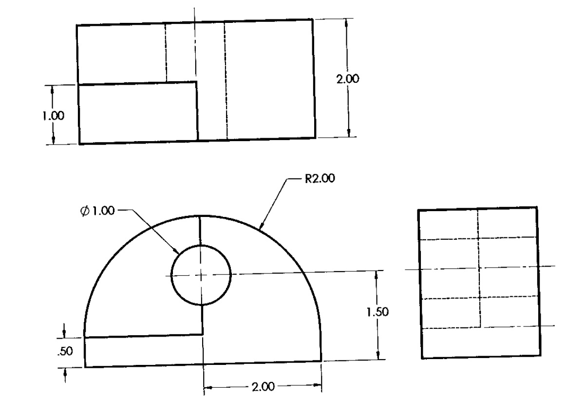 Draw the orthographic projection and isometric | Chegg.com