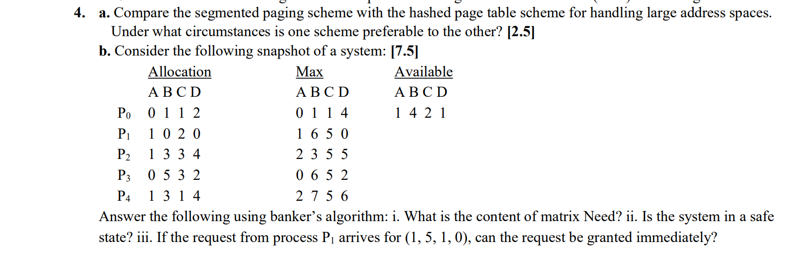 Solved a. Compare the segmented paging scheme with the | Chegg.com