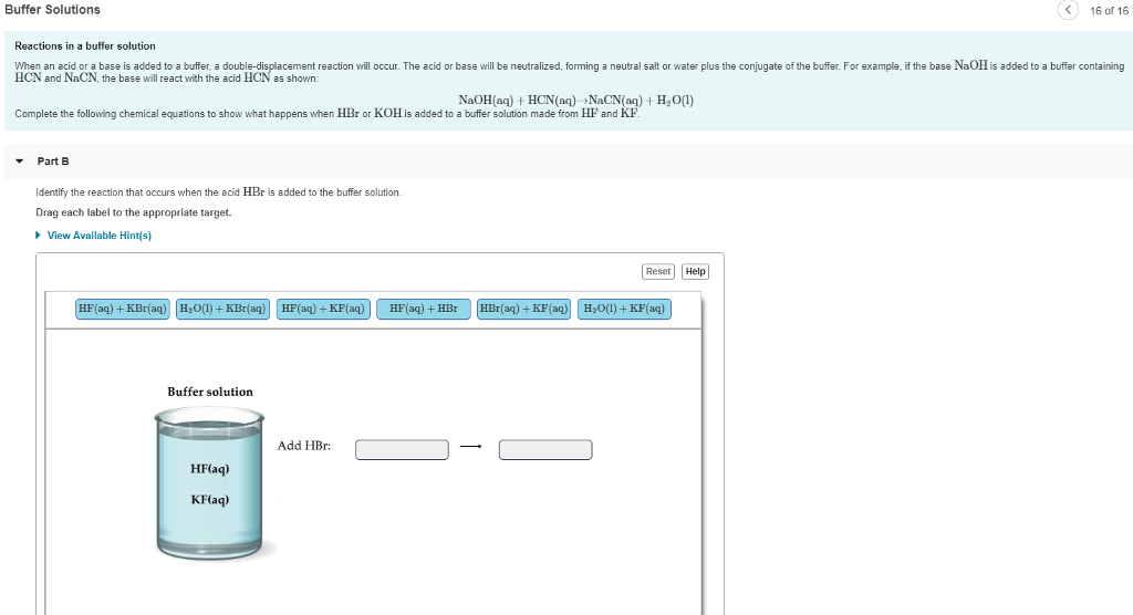 Solved Constants Periodic Table A buffer contains | Chegg.com