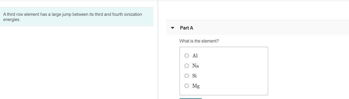 Solved A third row element has a large jump between its | Chegg.com