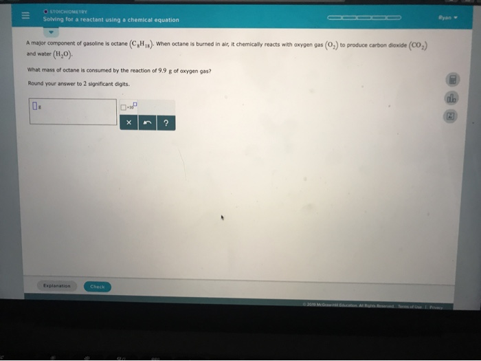 Solved O STOICHIOMETRY Solving for a reactant using a | Chegg.com