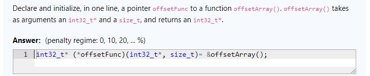 Solved Declare And Initialize In One Line A Pointer 