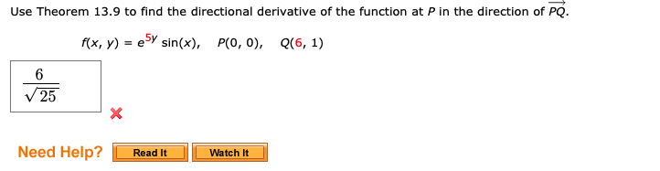 Solved Use Theorem 13.9 to find the directional derivative | Chegg.com