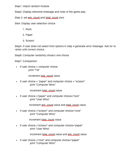 Solved 2. Write a program to implement a rock paper scissors | Chegg.com