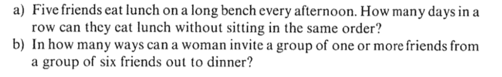 Solved COMBINATORICS math questions: See Below: 1) 2) | Chegg.com