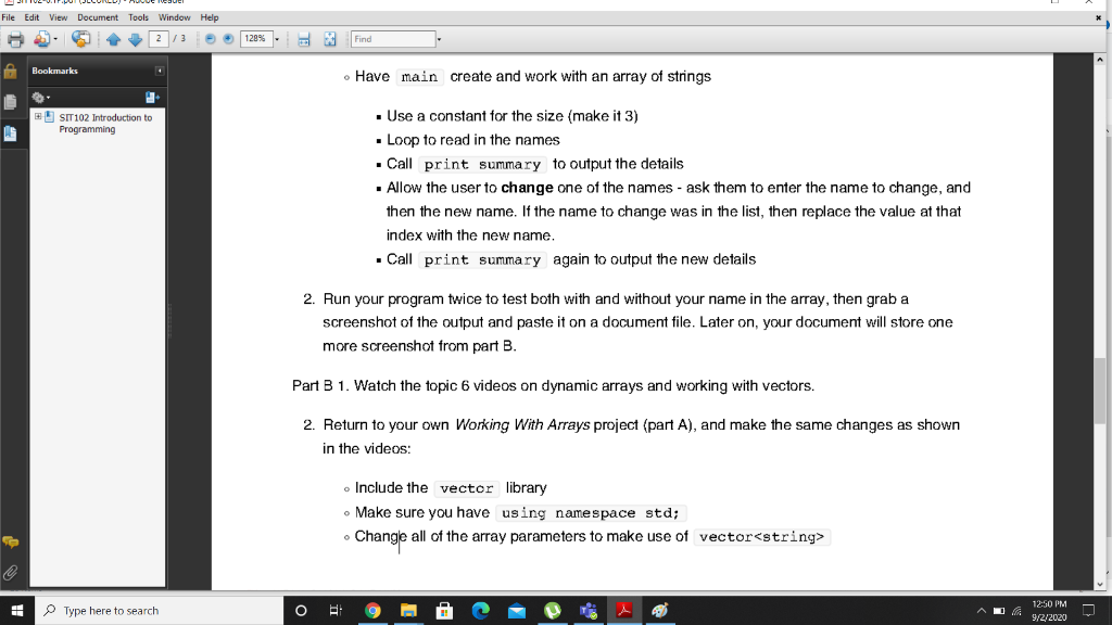 Solved File Edit View Document Tools Window Help 2 / 3 128% | Chegg.com