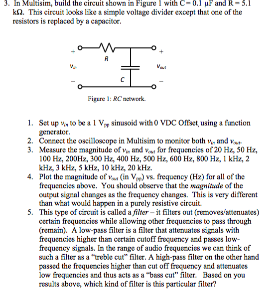 Solved 3. In Multisim, build the circuit shown in Figure 1 | Chegg.com