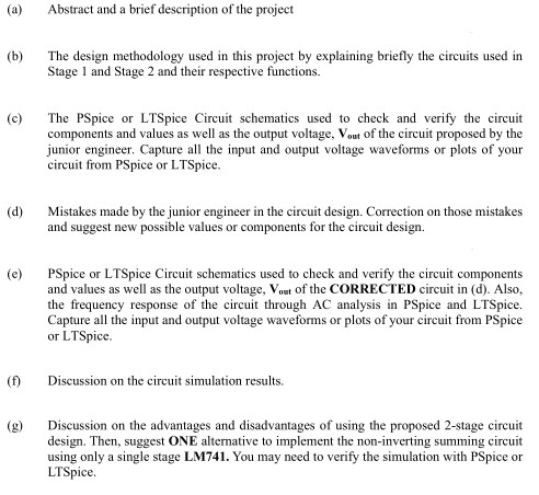 Solved You are a senior design engineer in a company | Chegg.com