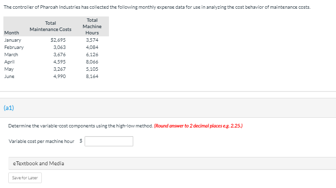 Solved also need to figure out Determine the fixed cost | Chegg.com