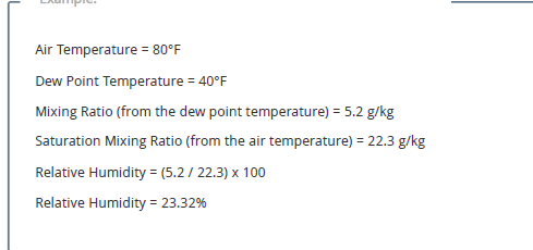 Solved 1. Using the saturation mixing ratio table from the | Chegg.com