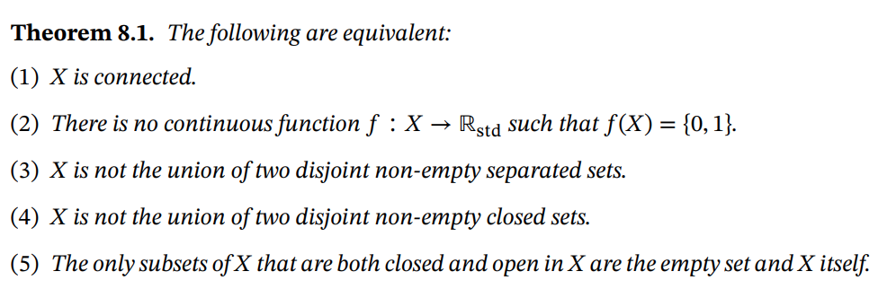 Solved Theorem 8.1. The following are equivalent: (1) X is | Chegg.com